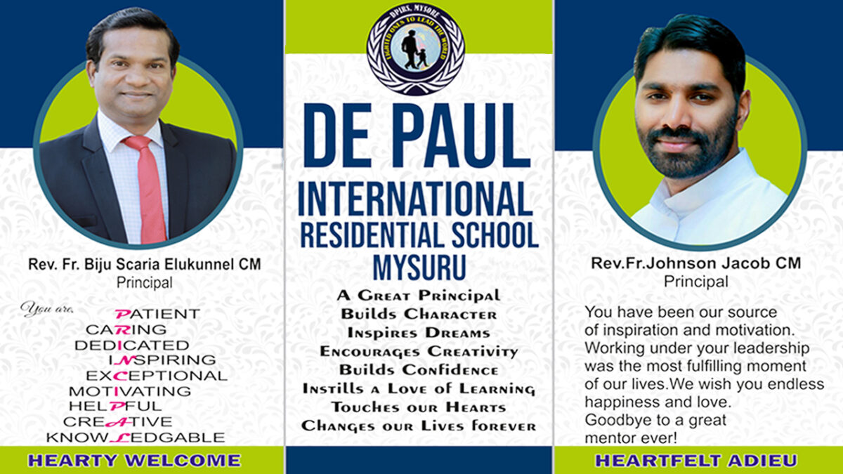 HEARTLY WELCOME FR BIJU SCARIA CM AND HEARTFUL ADIEU FR JOHNSON JACOB CM